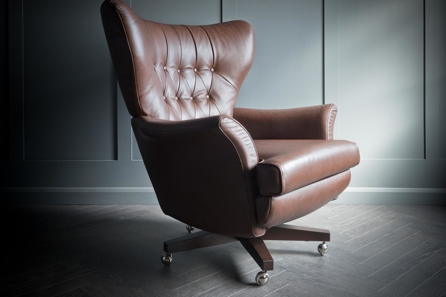 G Plan 6250 Wingback swivel chair (BLOFELD) | Butler & Brown